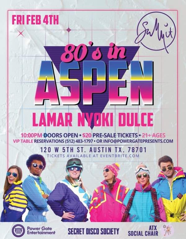 80'S IN ASPEN AT SUMMIT ROOFTOP - Summit Rooftop Lounge