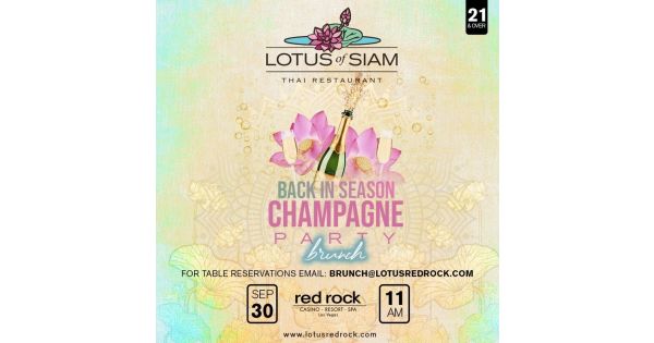 Lotus Party Brunch - Lotus of Siam Red Rock
