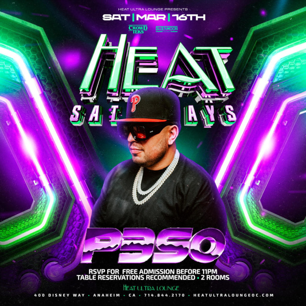 HEAT Saturdays With DJ Peso | Heat Nightclub