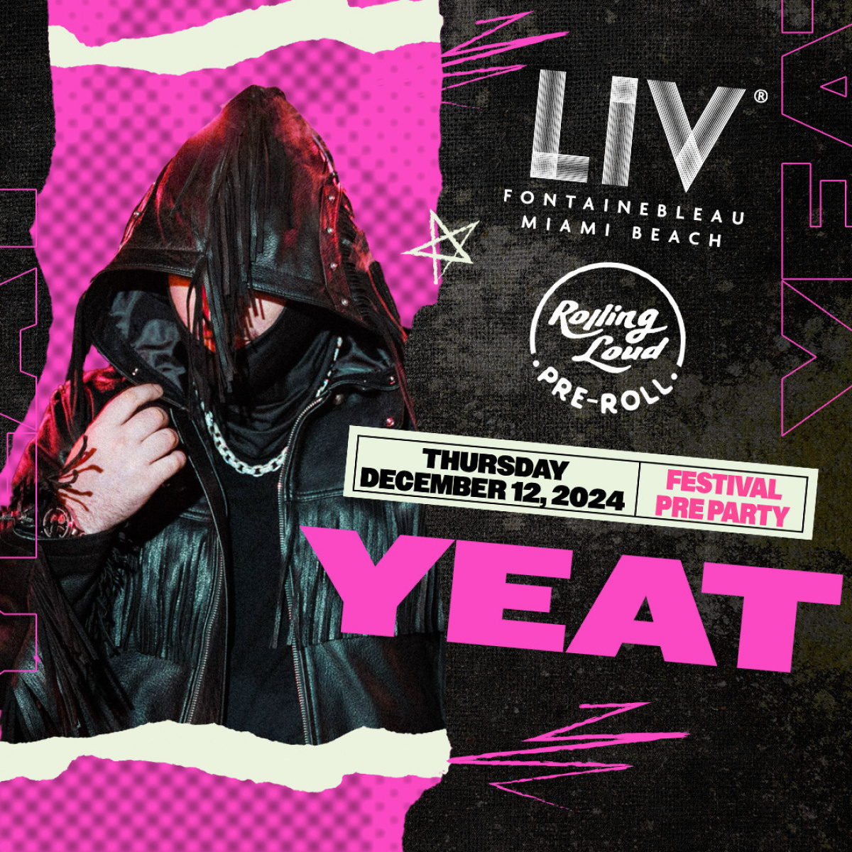 YEAT LIV Rolling Loud Week at LIV Nightclub Miami, Thu, Dec 12