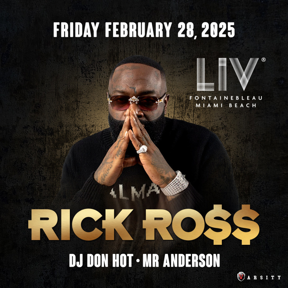 Rick Ross at LIV Nightclub Miami, Fri, Feb 28