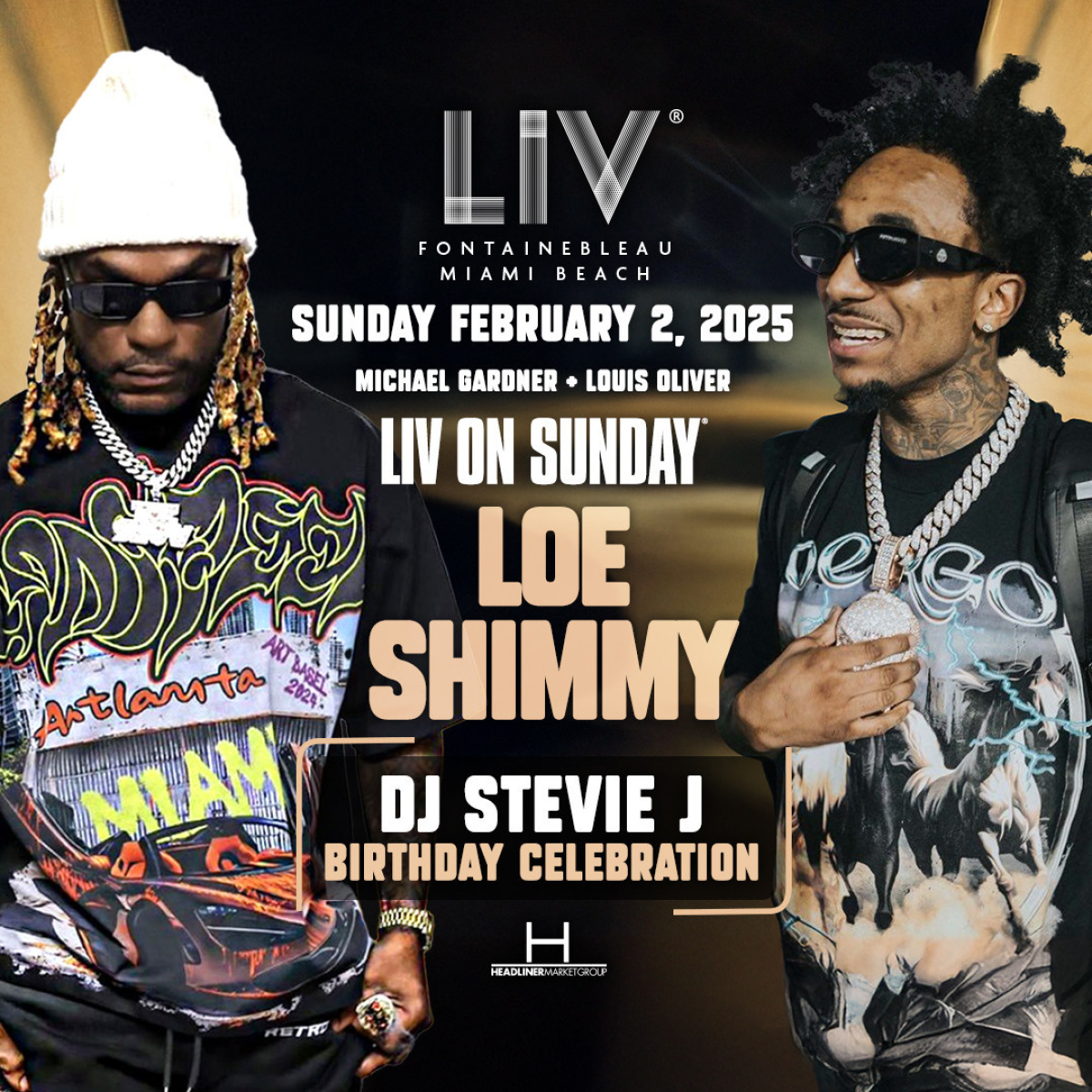 Loe Shimmy & DJ Stevie J Birthday Celebration at LIV Nightclub Miami ...