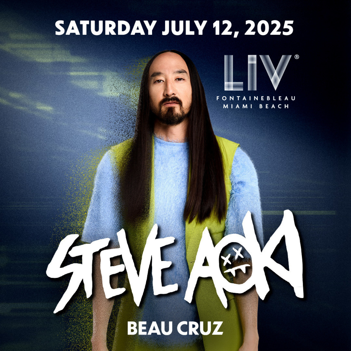 Steve Aoki at LIV Nightclub Miami, Sat, Jul 12