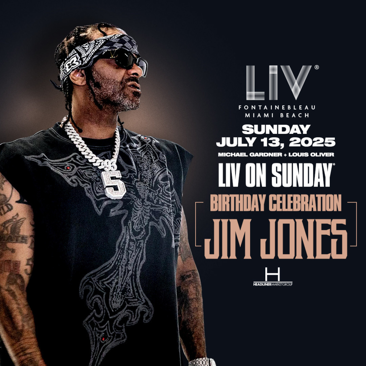 Jim Jones at LIV Nightclub Miami, Sun, Jul 13