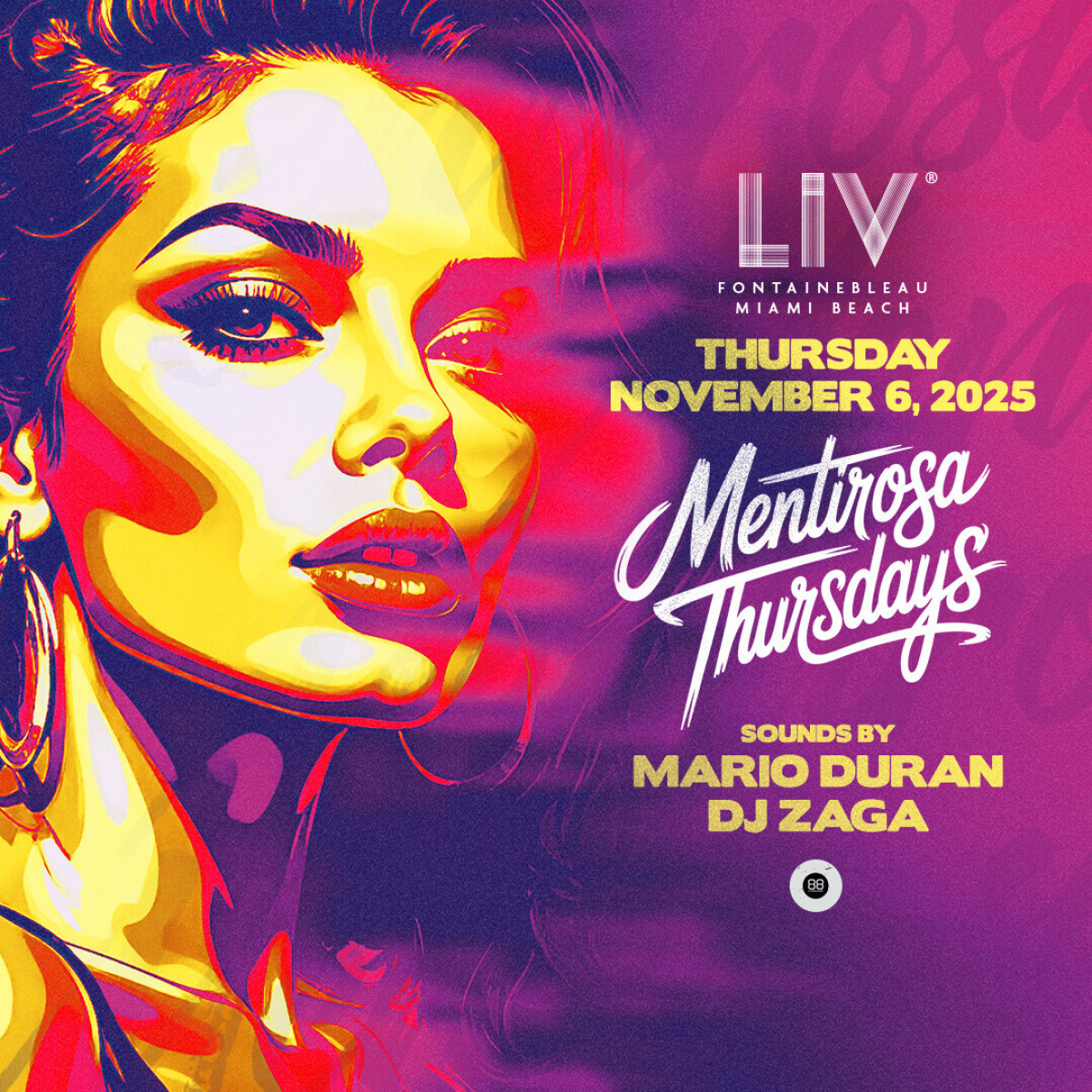 Mario Duran & DJ Zaga at LIV Nightclub Miami, Thu, Nov 6
