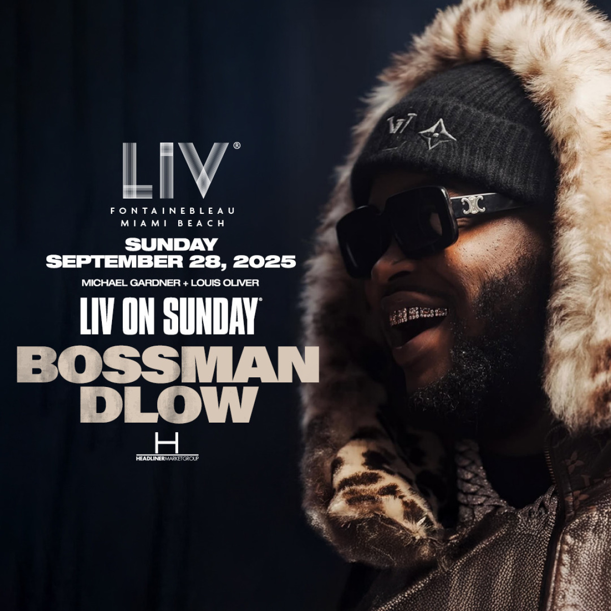 BossMan Dlow at LIV Nightclub Miami, Sun, Sep 28