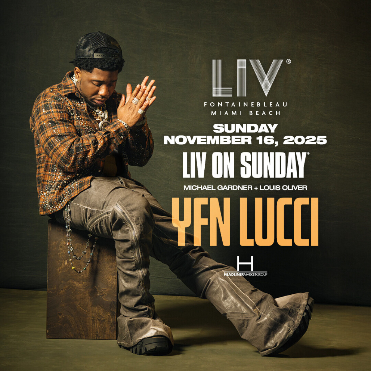 YFN Lucci at LIV Nightclub Miami, Sun, Nov 16