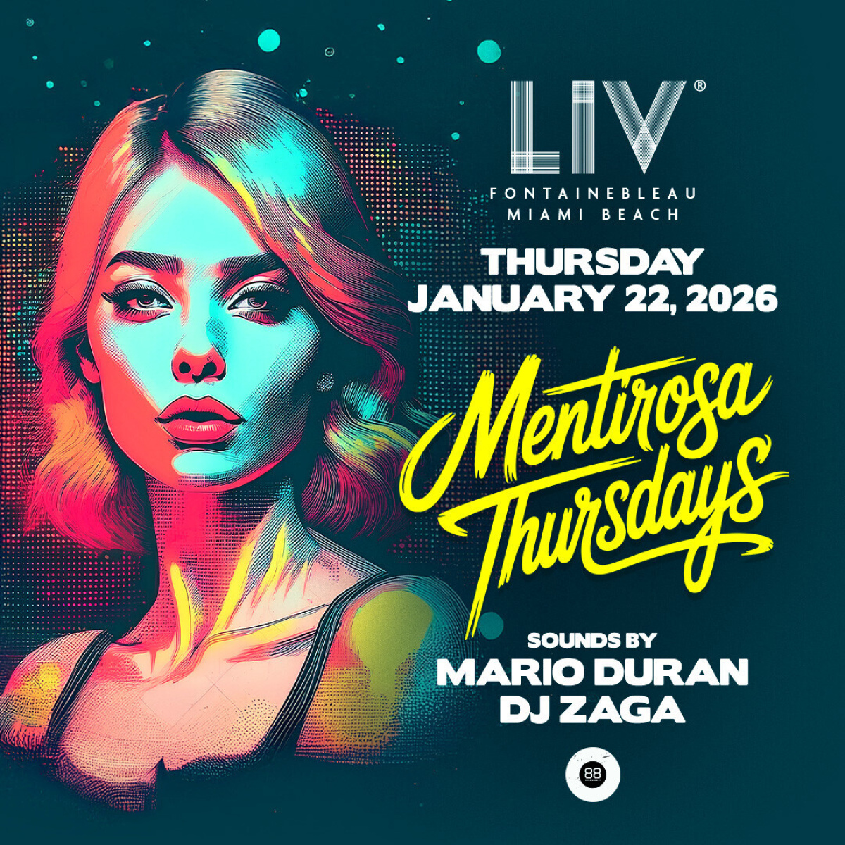 Mario Duran & DJ Zaga at LIV Nightclub Miami, Thu, Jan 22