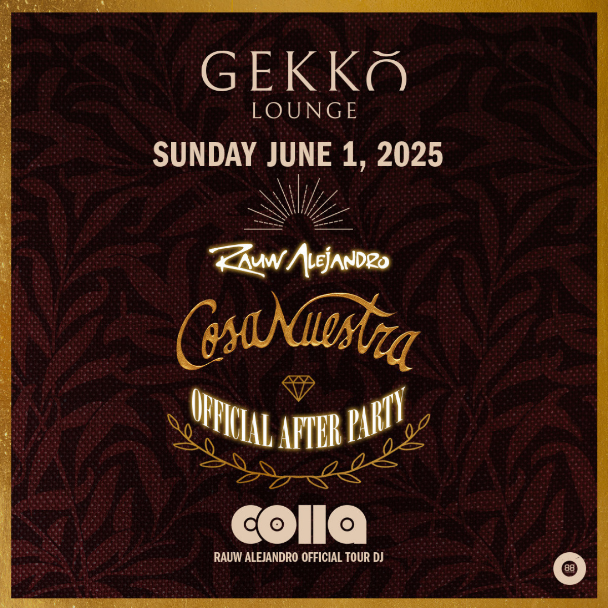 Rauw Alejandro Cosa Nuestra Official After Party | Gekko