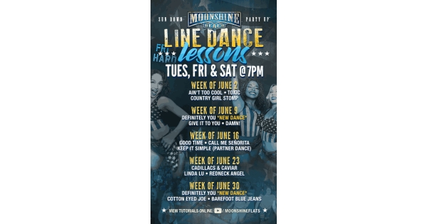 Line Dance Lessons at Moonshine Beach - Moonshine Beach